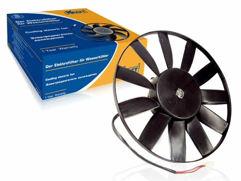 Мотор радиатора (вентилятор) для ГАЗ 3110-3111 Волга (дв. ЗМЗ 406, 4062), 3302 Газель, 2217 Соболь 11-ти лопастной арт KT104504