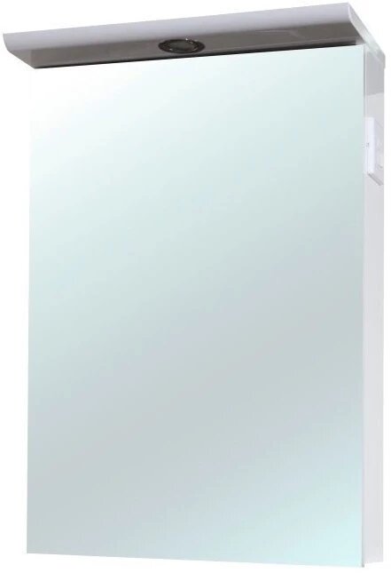 Зеркальный шкаф 55x80 см белый глянец L/R Bellezza Анкона 4619608040019