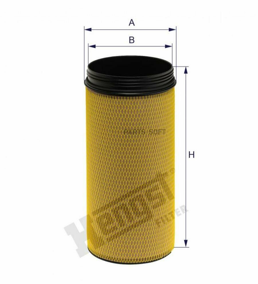 E1024LS HENGST FILTER Фильтр воздушный E1024LS (CF 1940) RENAULT, VOLVO основной E1024L01, вторичный E1024LS 1шт/уп