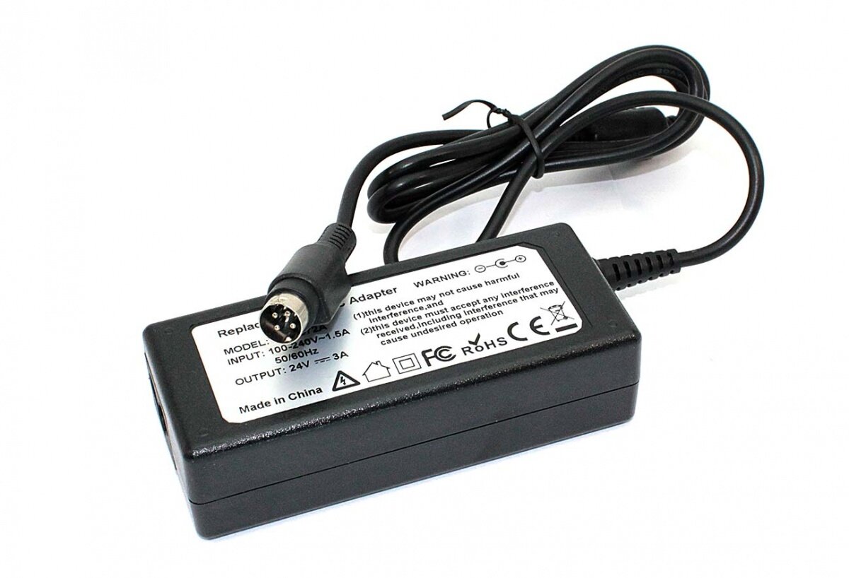 Блок питания для монитора и телевизора LCD 24V 3A 72W 4pin