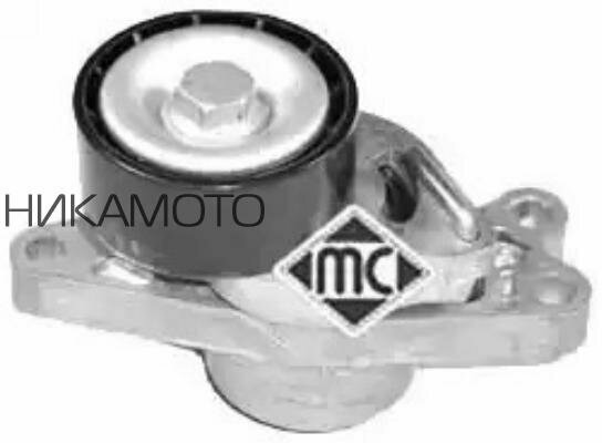 METALCAUCHO 05421 Натяжной ролик приводного ремня CITROEN BERLINGO I (1996-2012)/ C2 (2003- ), FIAT FIORINO IV (2007- ), PEUGEOT BIPPER (2008- )/PARTNER I (1996-2007)