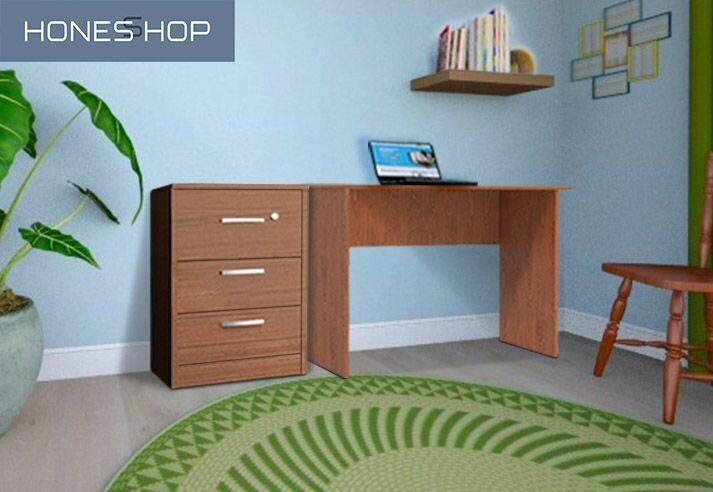 Тумба офисная Кельт с замком ЛДСП орех мария луиза, 39х44х73