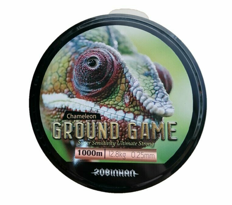 Леска Ground Game 1000 м 0,25 CHAMELEON черно-зеленая