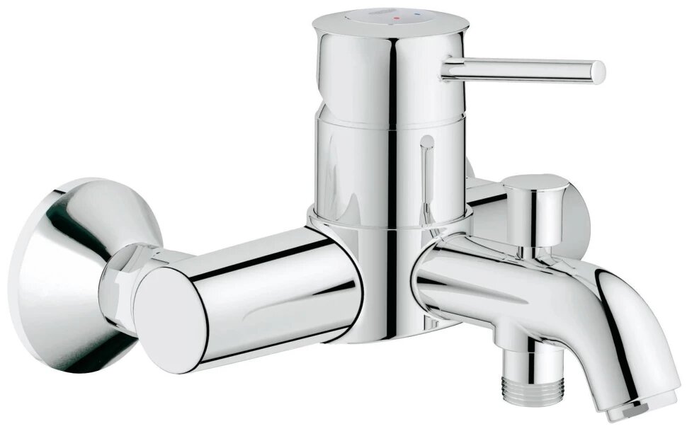 Смеситель для ванны с душем Grohe BauClassic 32865000 однорычажный хром