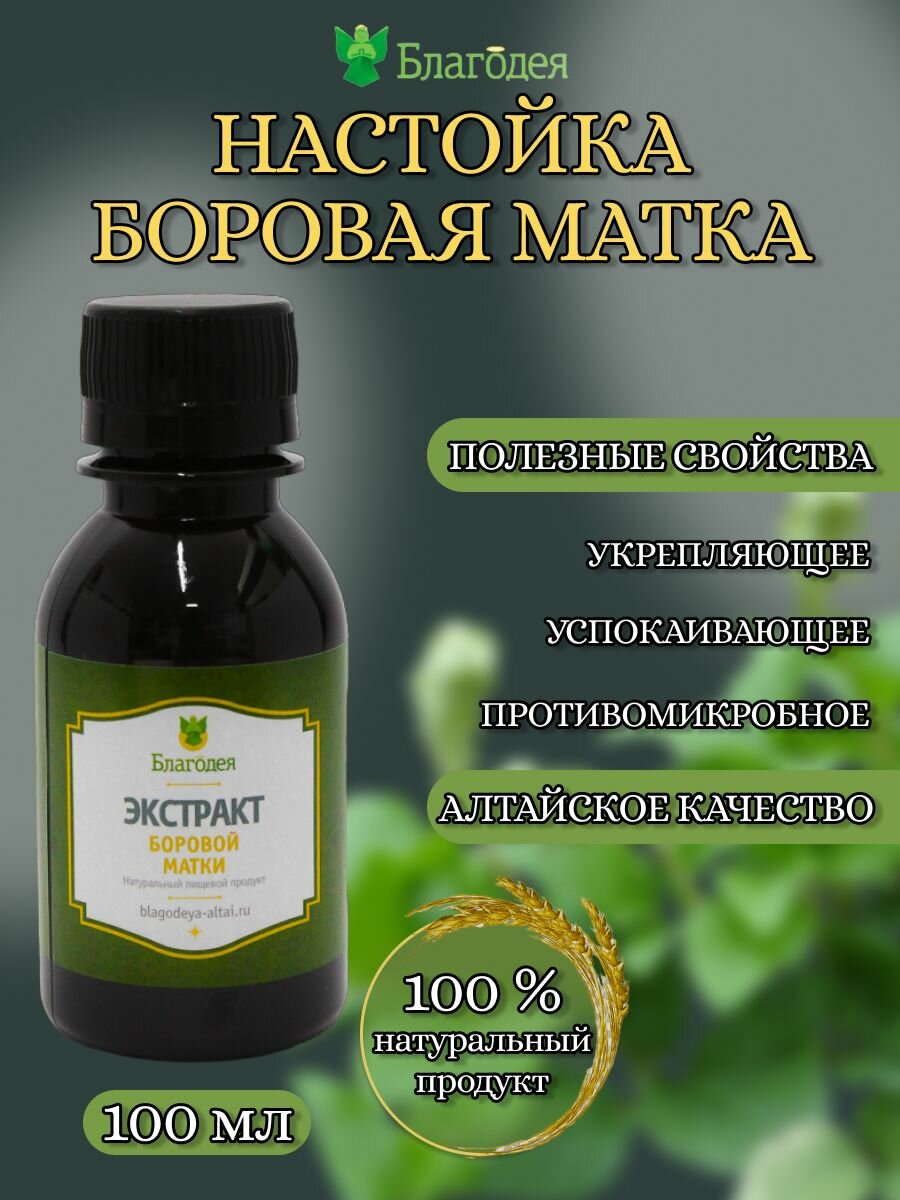 Настойка боровая матка "Благодея-Алтай" 100 мл, пластиковая бутылка