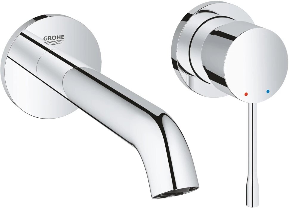 Смеситель для раковины Grohe Essence+ 19408001 встраиваемый, без донного клапана, хром