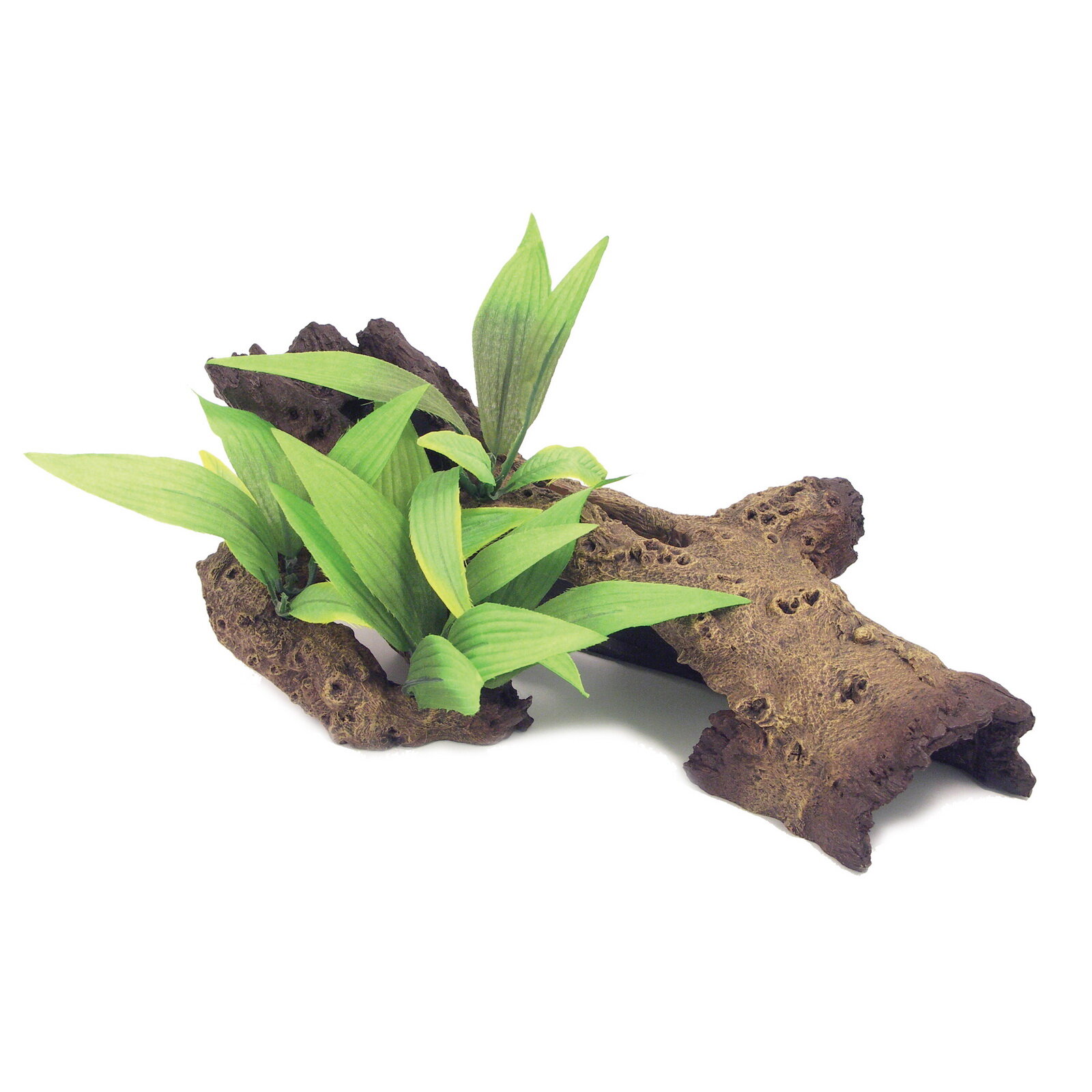 Декор для аквариума Rosewood "Коряга с растением", 33х22х15см (Великобритания)