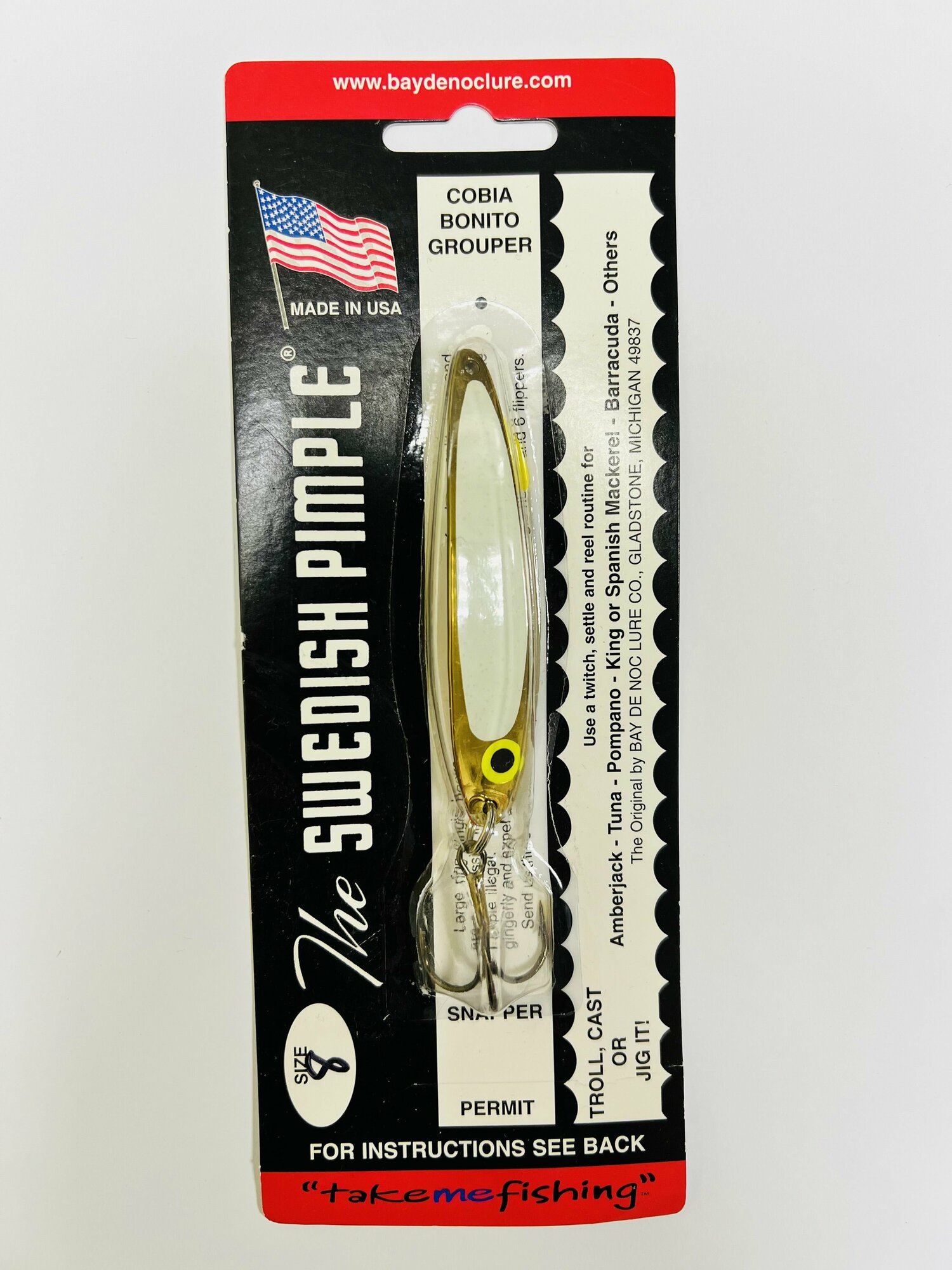 Блесна зимняя The Swedish Pimple 8 ("Шведский Прыщ")