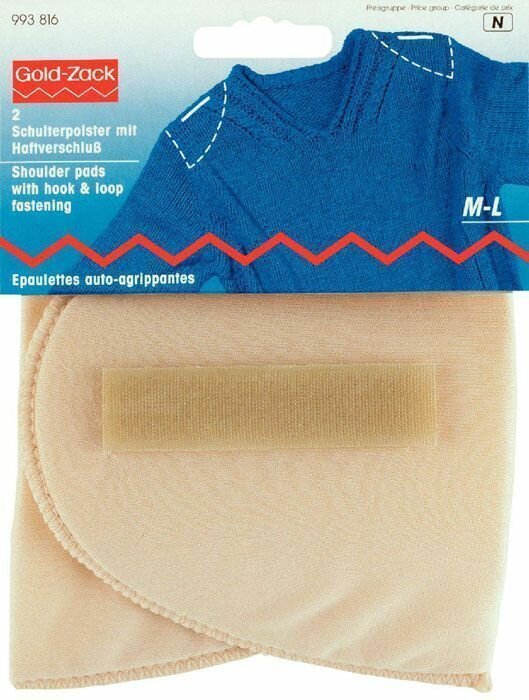 Накладки плечевые полумесяц с липучкой, цв. телесный, размер M-L (2шт) PRYM 993816