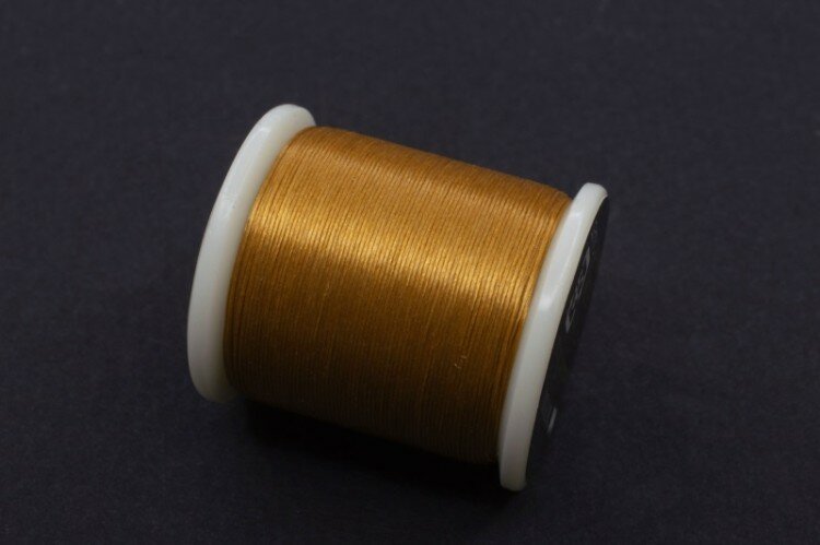 Нить для бисера Miyuki Beading Thread, длина 50 м, цвет 05 золото, нейлон, 1030-257, 1шт