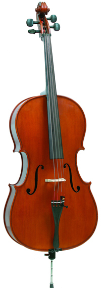 Cello Gliga Gems1 AW-C012 - Ремесленная ученическая виолончель для интенсивных занятий. Верхняя дека из отборной ели, двухчастная нижняя дека, обечайки и шейка из волнистого клена. Аксессуары черного дерева. Бронзовая медаль на конкурсе "Скрипка: душа и о