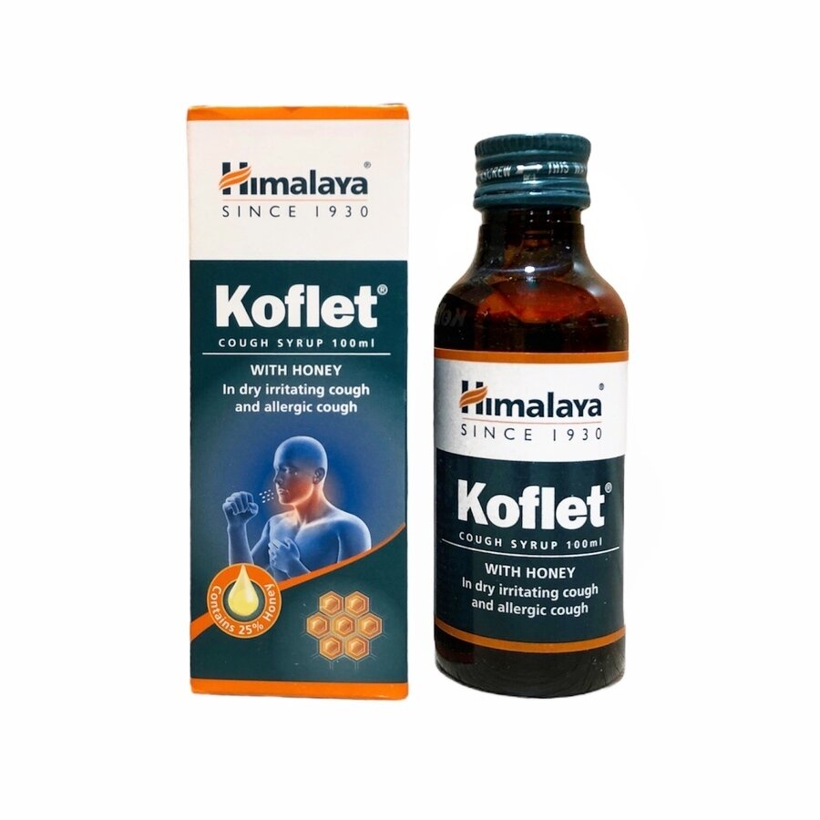 Кофлет сироп от кашля с мёдом KOFLET COUGH SYRUP with honey Himalaya 100 мл