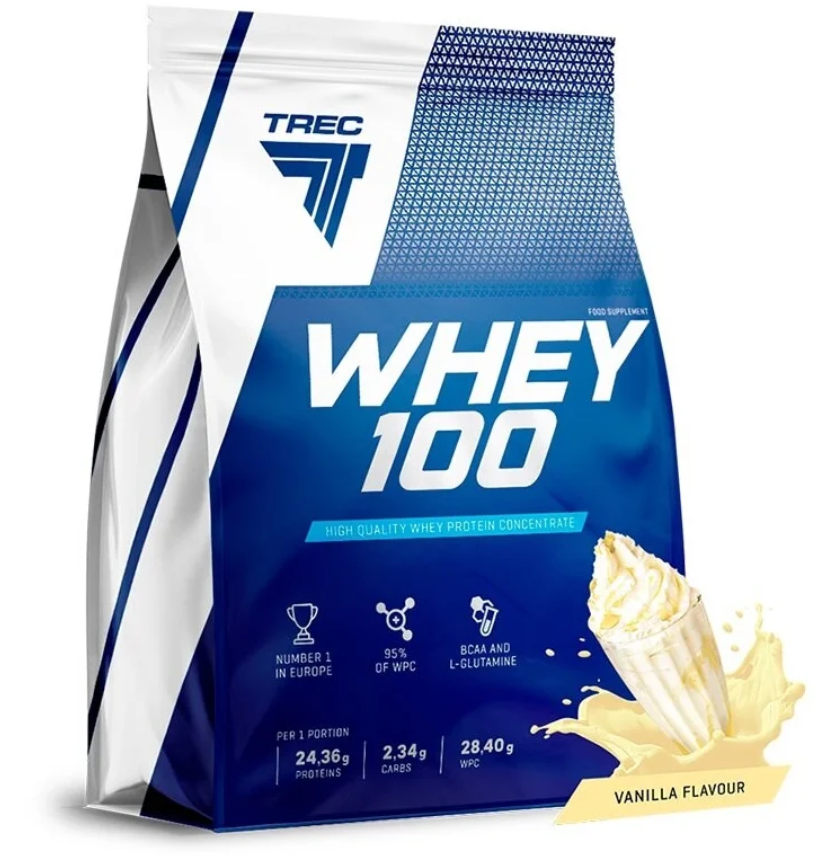 Протеин, Trec Nutrition Whey 100, 2270 г, вкус: Печенье-крем