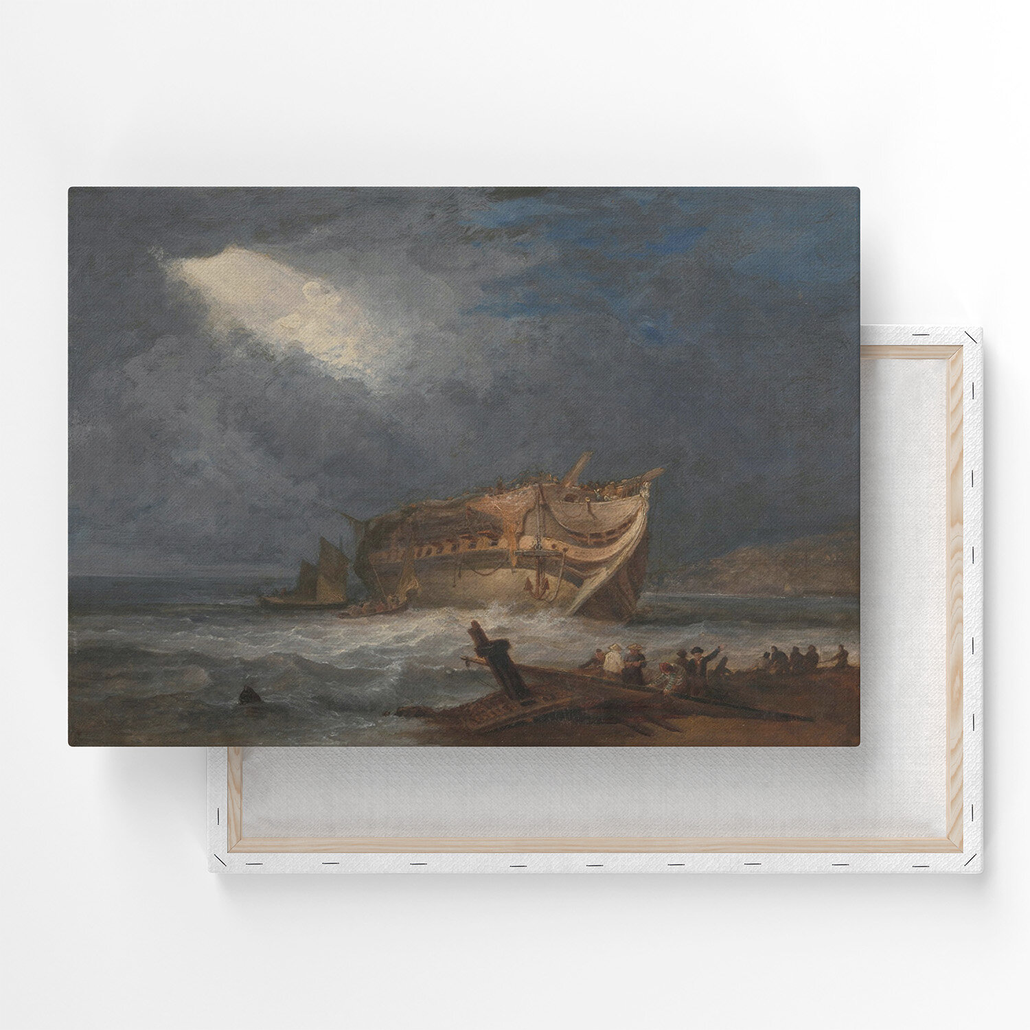 Картина на холсте, репродукция / Сэмюэл Праут - The Wreck of the Dutton / Размер 30 x 40 см