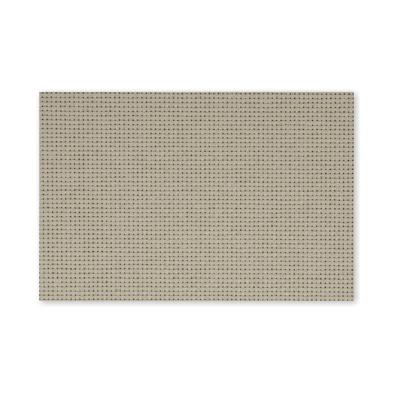 Канва K04 Gamma Aida №14 цв. Фасовка 100% хлопок 150 x 100 см +- 2 см серо-бежевый