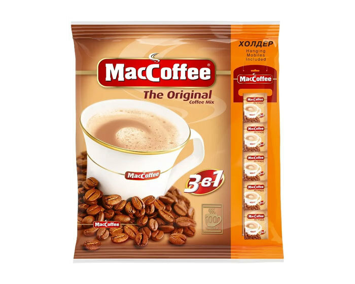 Растворимый кофе "MacCoffee The Original", порционные пакетики, 3в1, 20г, 100шт