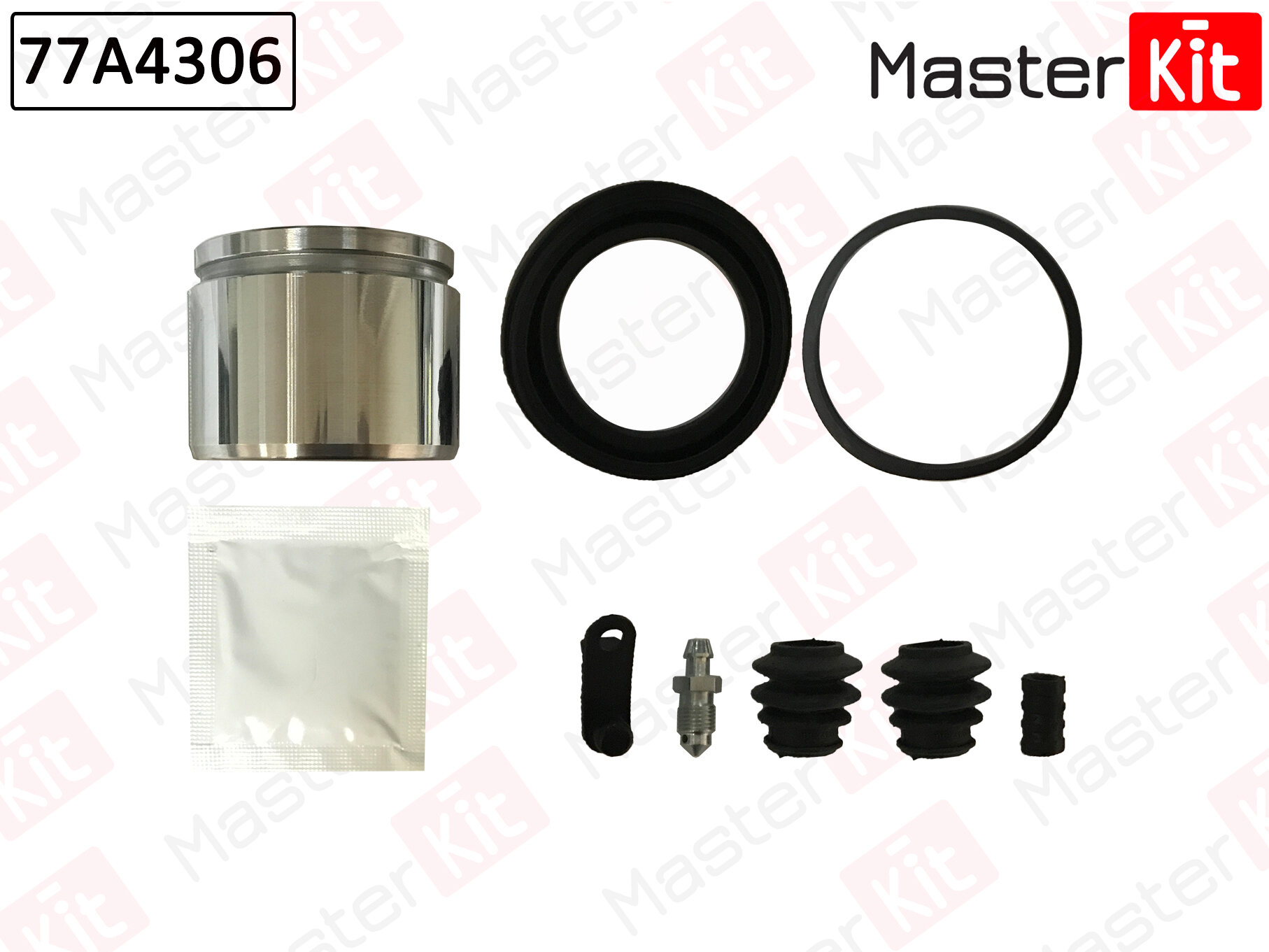 Ремкомплект тормозного суппорта + поршень перед прав лев Master KiT 77A4306