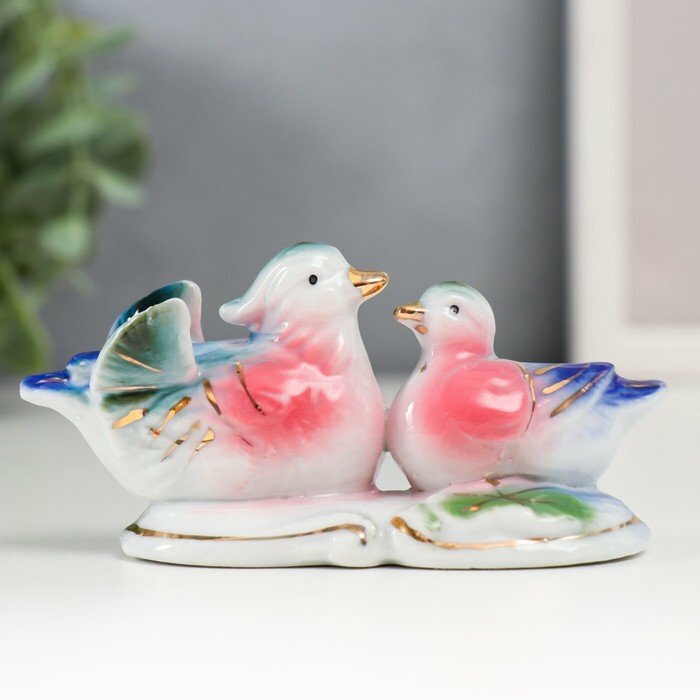 Статуэтка "Уточки-мандаринки" из керамики (9,5 см)