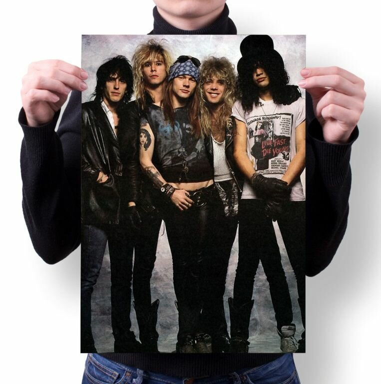 Плакат Guns N' Roses №5, А4