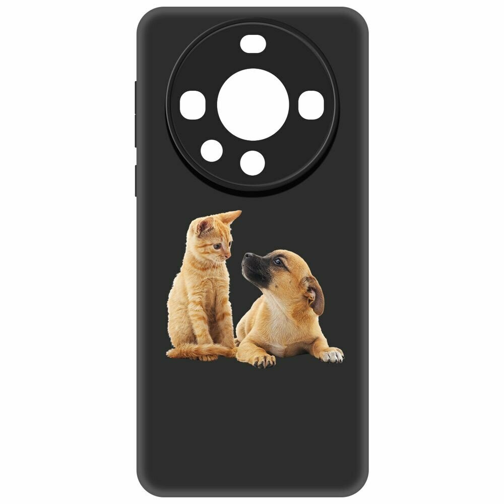 Чехол-накладка Krutoff Soft Case Лучшие друзья для Huawei Mate 60 черный