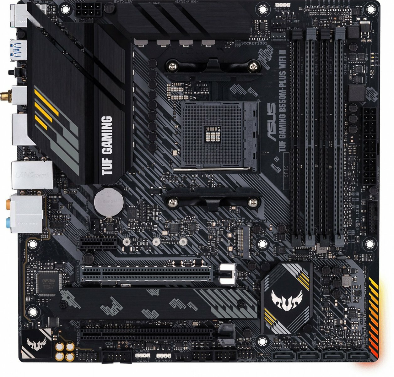Материнская плата Asus TUF GAMING B550M-PLUS WIFI II (AM4, mATX)