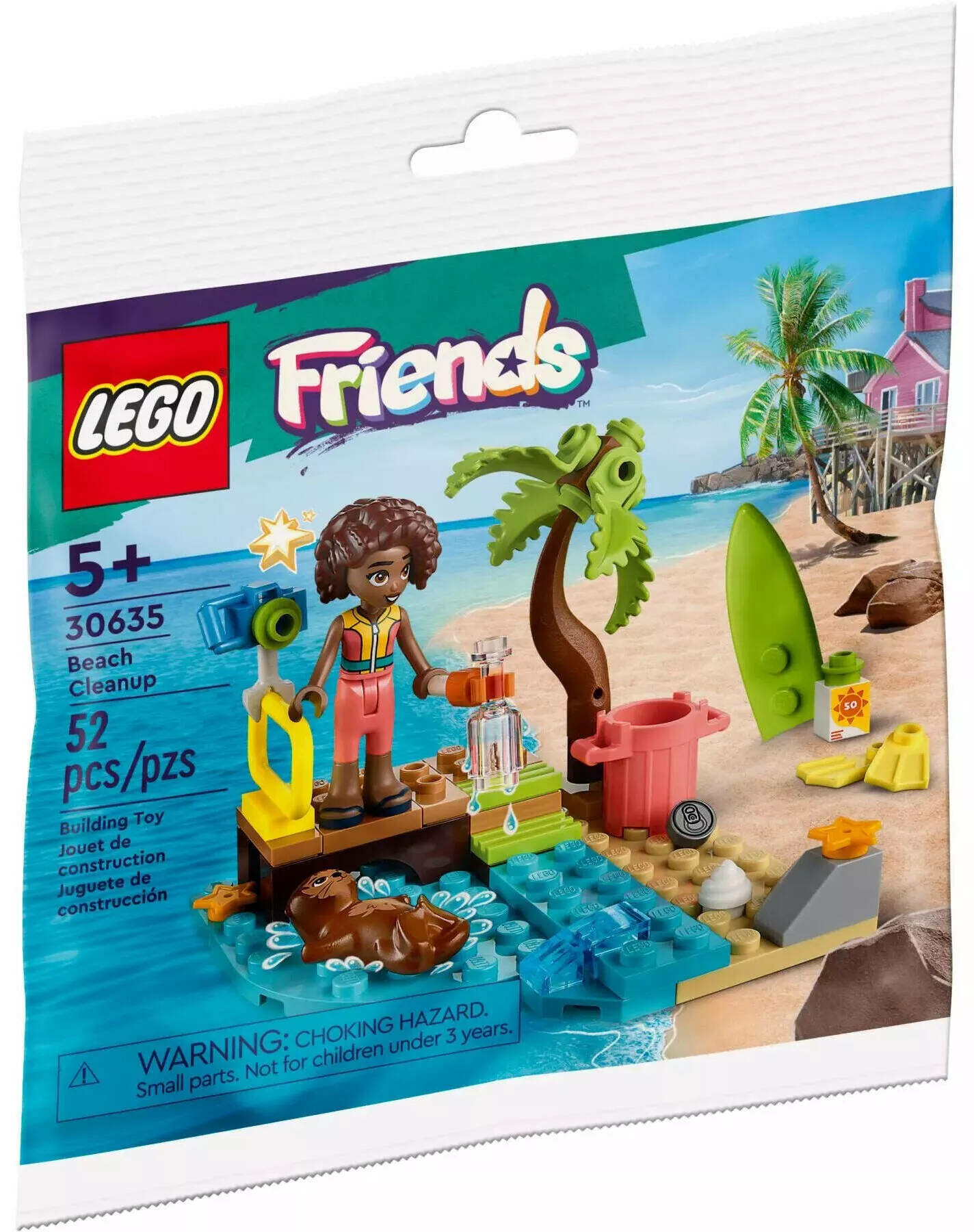 Конструктор LEGO Friends 30635 Уборка пляжа, 52 детали, от 5 лет, 2023 год
