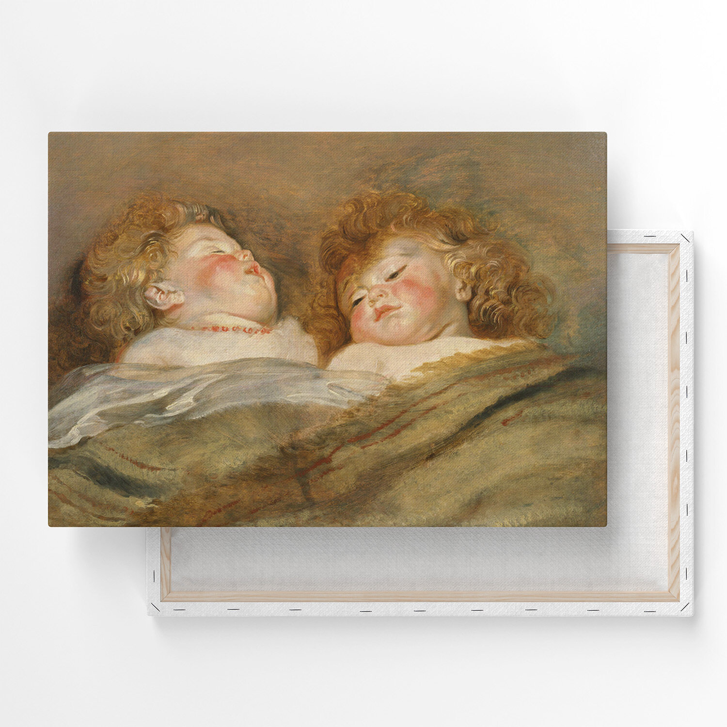 Картина на холсте, репродукция / Питер Пауль Рубенс - Two Sleeping Children / Размер 30 x 40 см