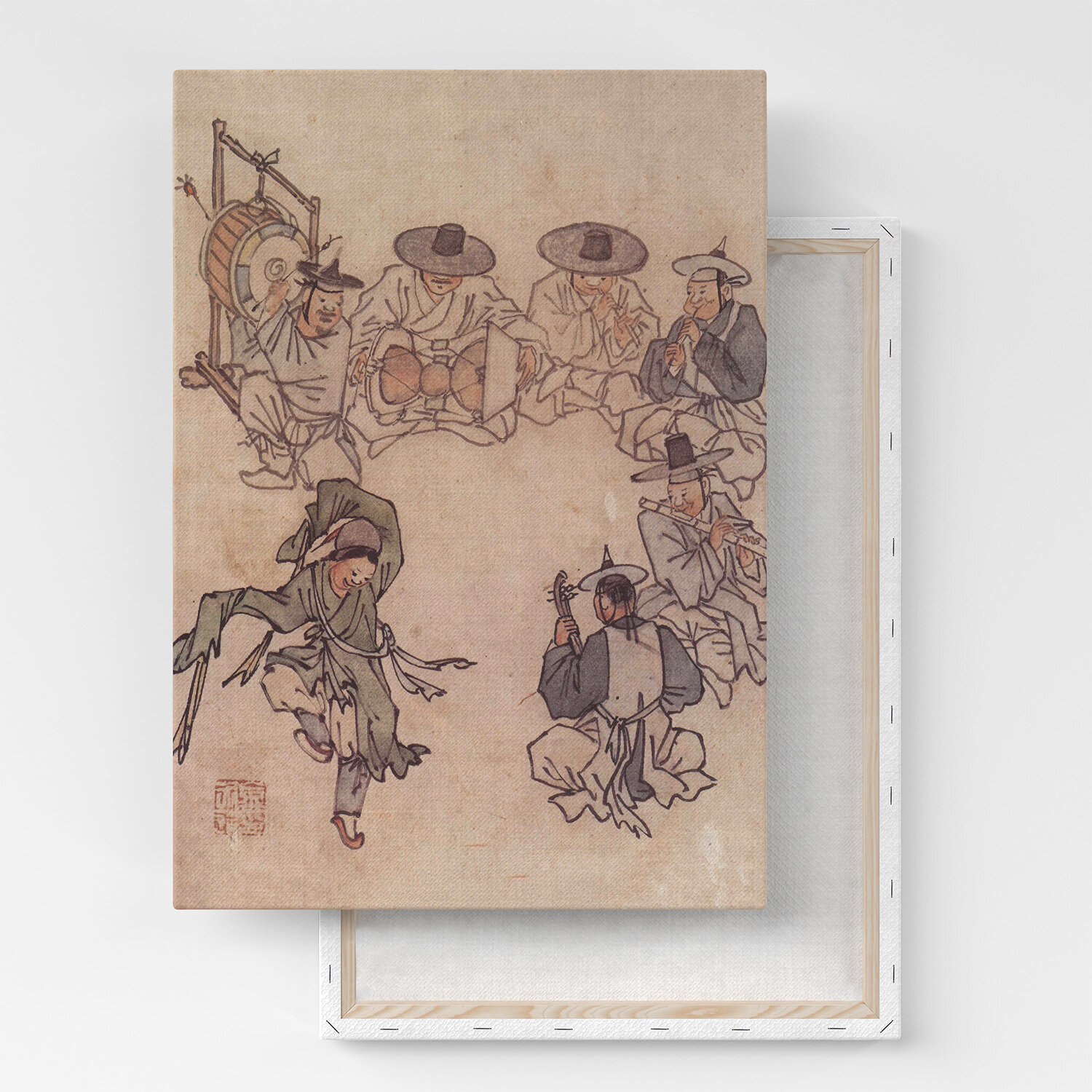 Картина на холсте, репродукция / Ким Хон До / Размер 30 x 40 см