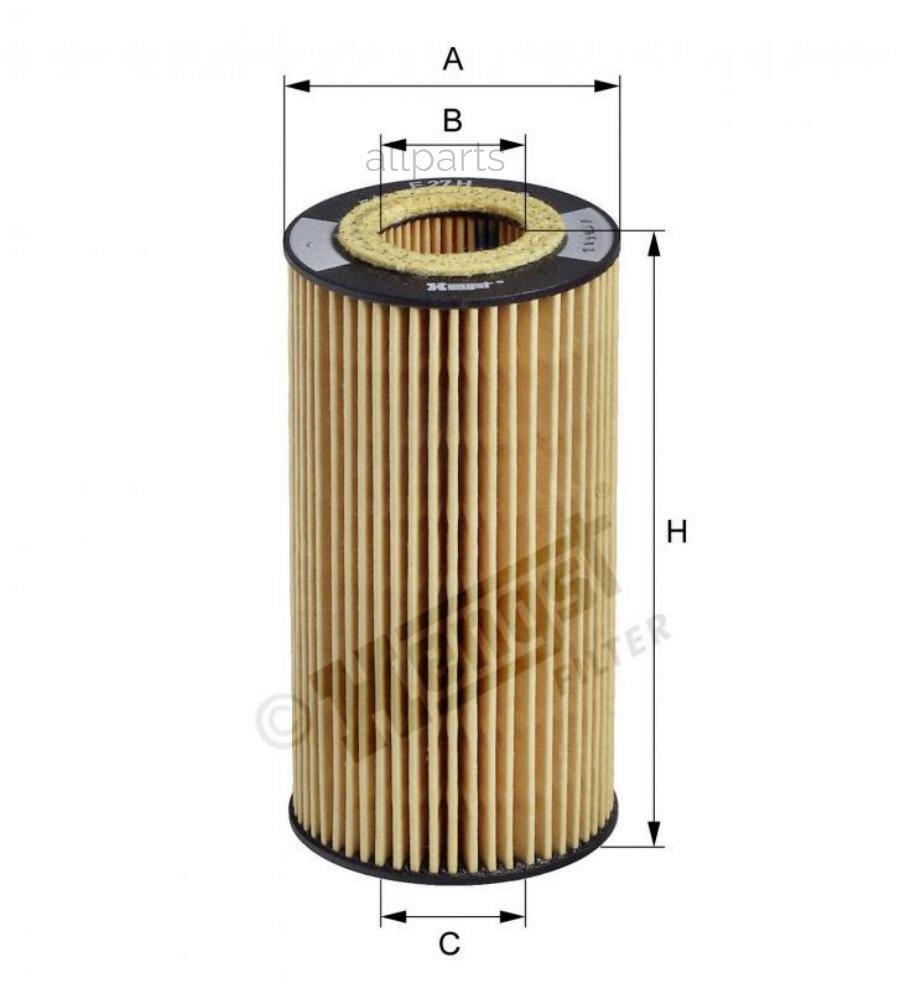 HENGST FILTER E27H D84 Фильтр масл. FORD MONDEO IV 2.5L/VOLVO XC90, XC70, S40, S802.4D 2001=>