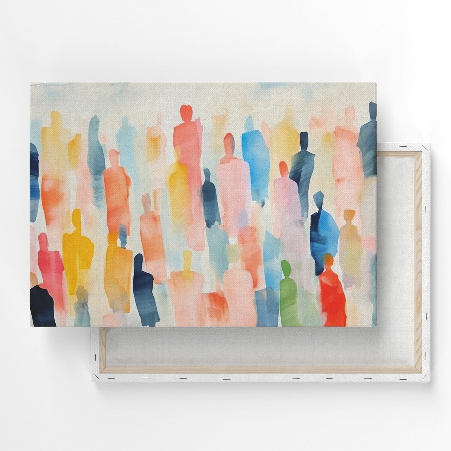 Картина на холсте, репродукция / Абстракция - Фигуры людей / Размер 30 x 40 см