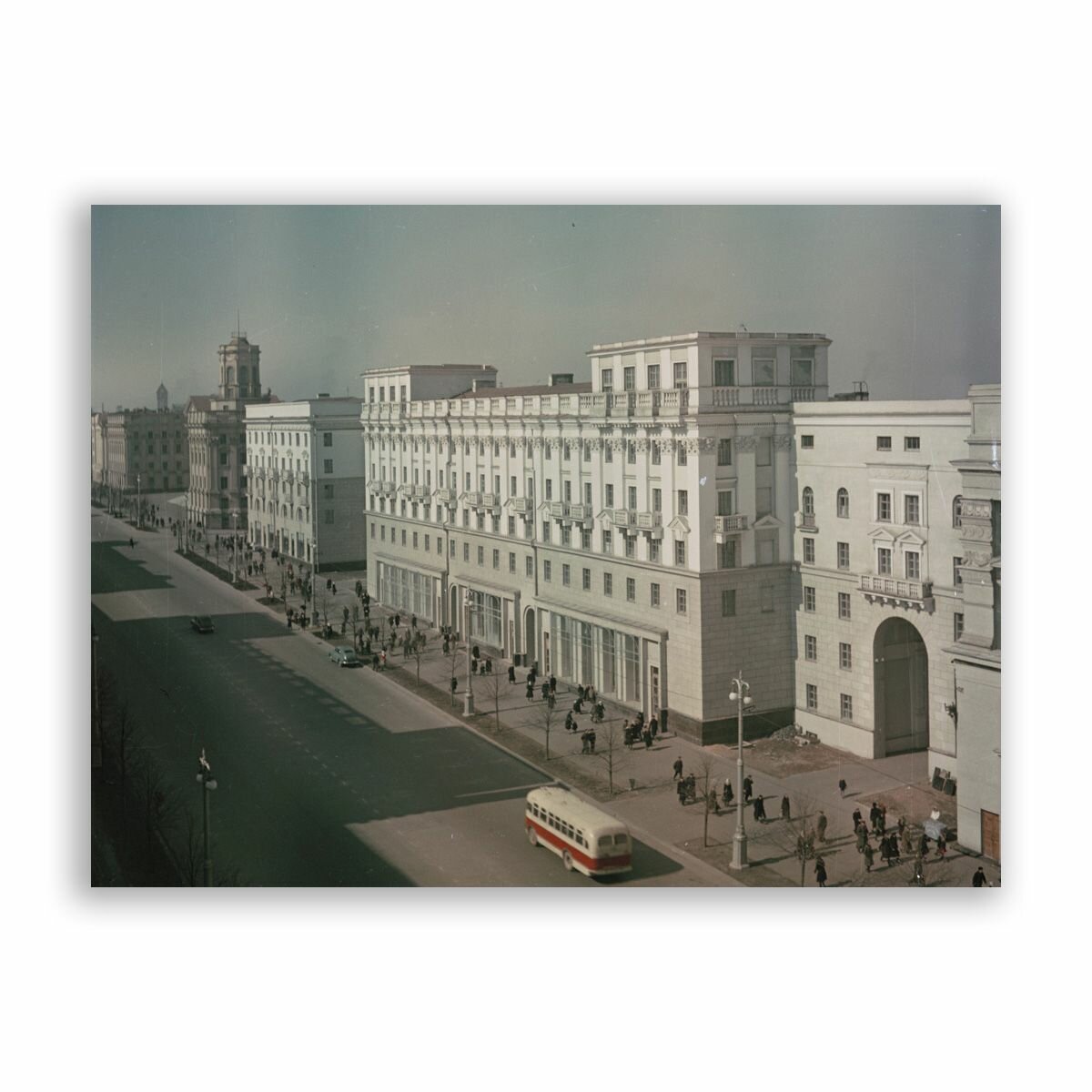 Советский постер, плакат на бумаге / Советские города / Размер 30 x 40 см