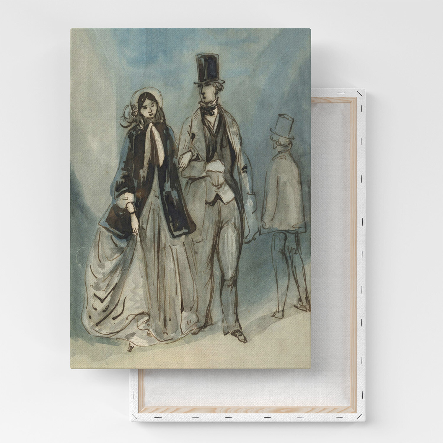 Картина на холсте, репродукция / Константен Гис - The Promenade / Размер 30 x 40 см