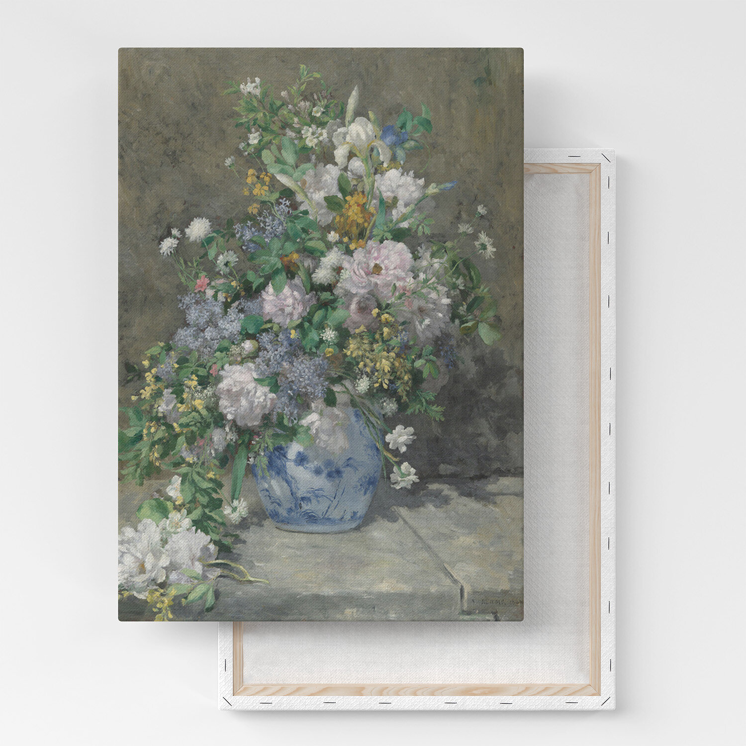 Картина на холсте, репродукция / Ренуар Пьер - Весенний букет / Размер 30 x 40 см