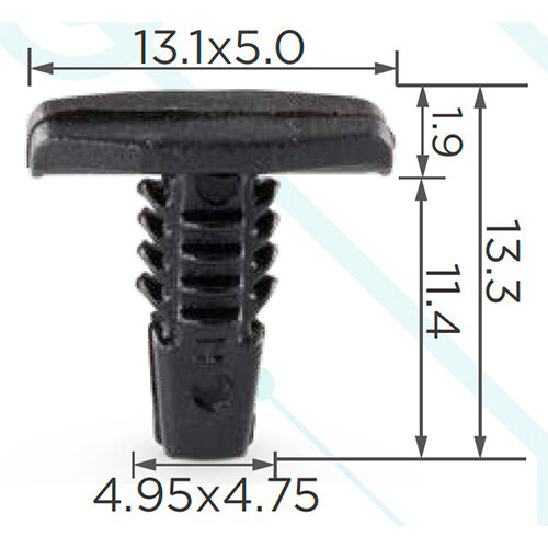 Клипса уплотнителя двери/капота/багажника (OEM: 4876498) 773146