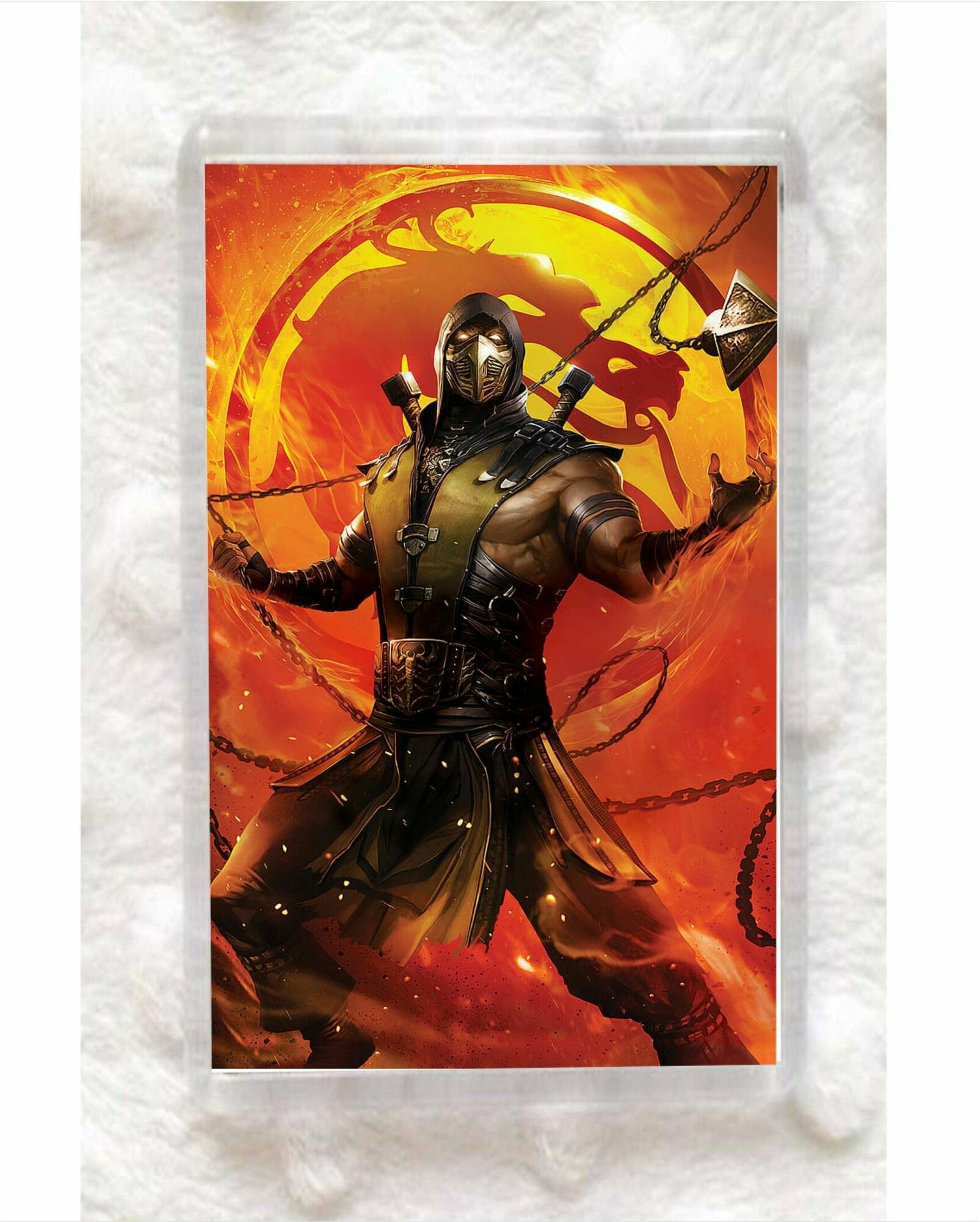 Магнит акриловый с принтом "Мортал Комбат", Mortal Kombat