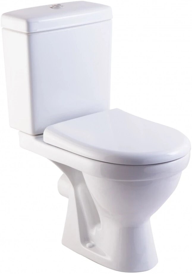 Унитаз-компакт Rosa Неро Люкс 4620008196022 с сиденьем микролифт, белый