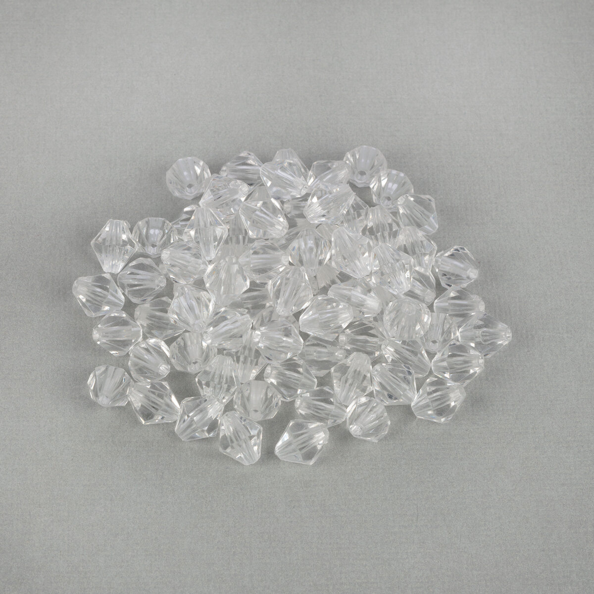 Zlatka Бусина акриловая ARO-1-WT40 9x10 мм, вес 25 г, декоративная вставка для украшений цвет 197 серый