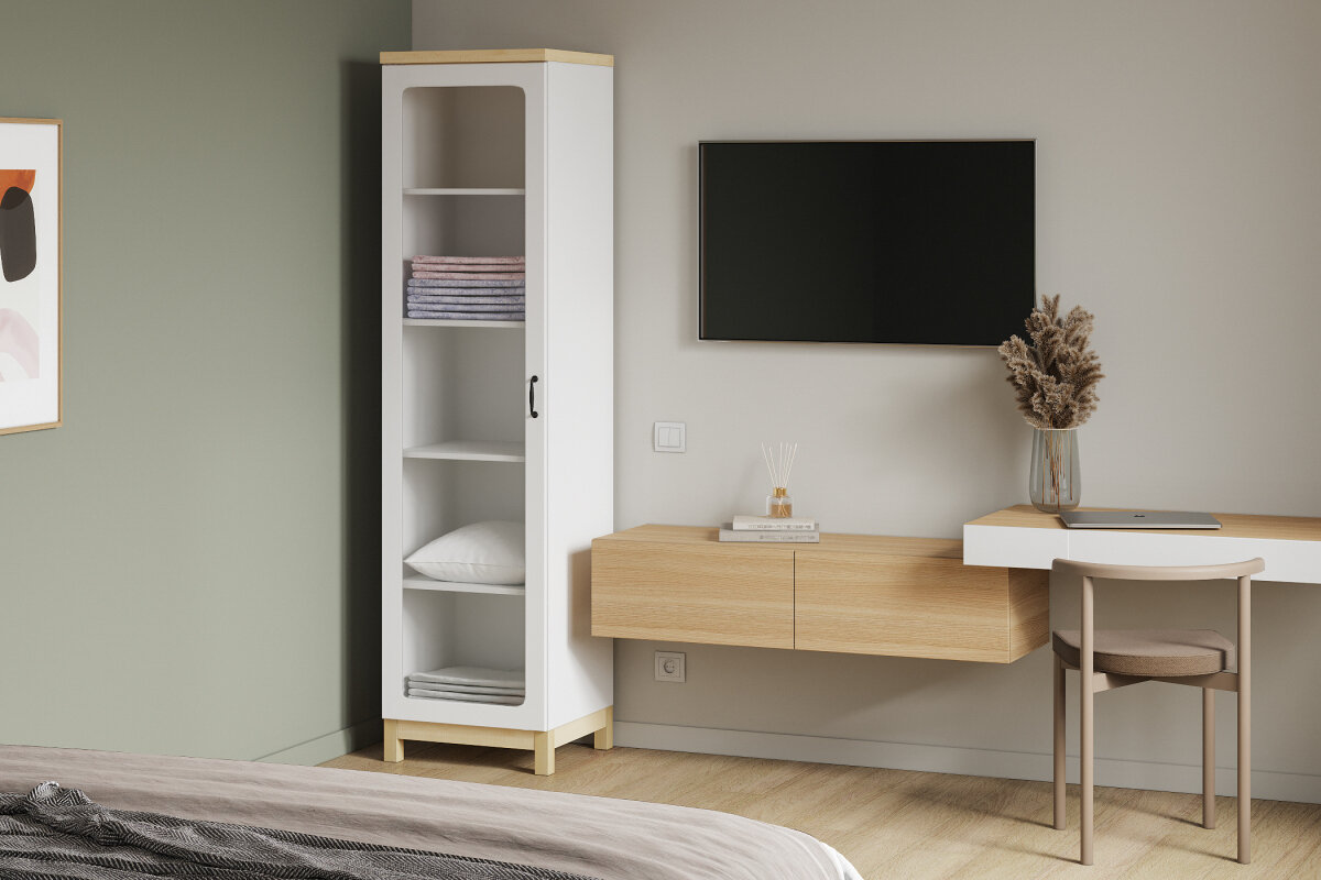 Колонка Техас-3 МДФ для документов для книг для обуви для одежды для посуды однодверный 45*210*45