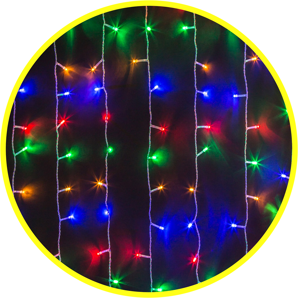 Гирлянда Navigator 93 710 NGF-C02-04 (занавес водопад RGBY 396 2.1*1.4м IP20 TR)