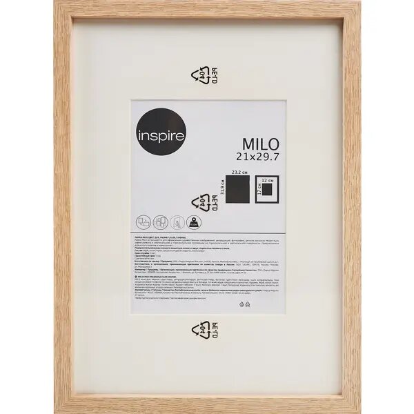 Рамка Inspire Milo 21x29.7 см цвет дуб