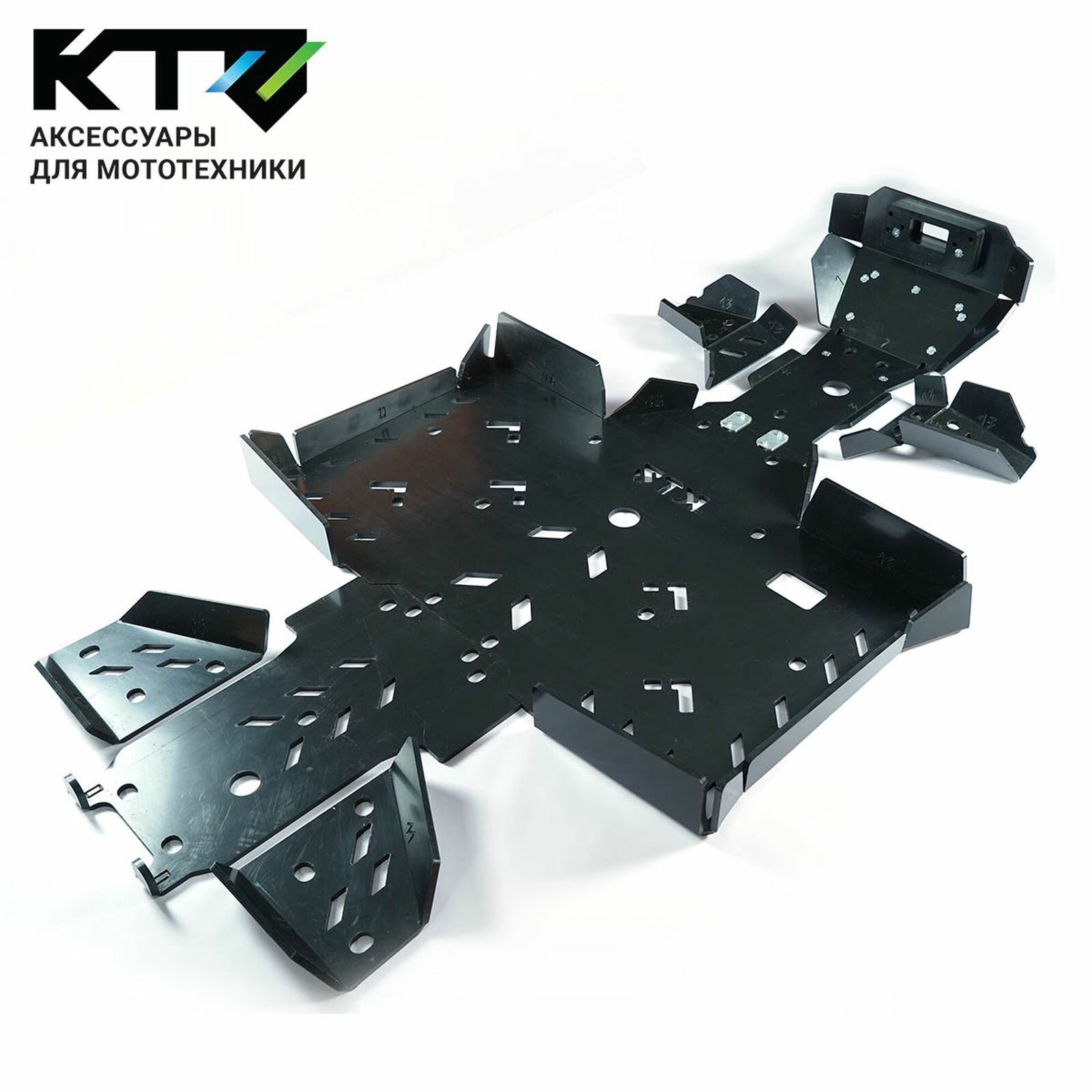 Защита днища пластик для квадроцикла LONCIN XWOLF 700L 2023-/Лонцин