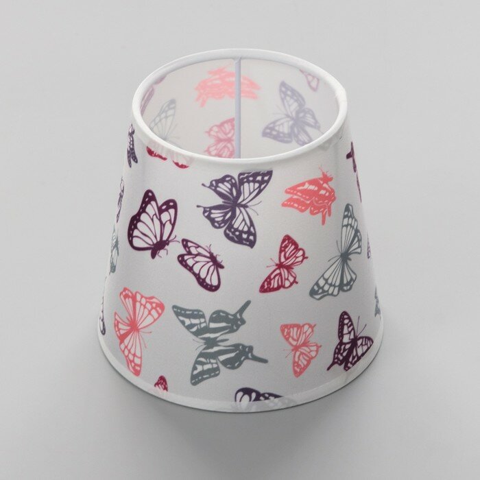 Абажур универсальный "Бабочки" Е14 14х14х13см, 9919581
