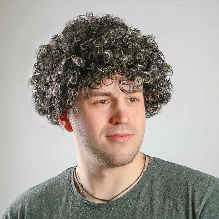Карнавальный парик Кудри, 90 г, микс