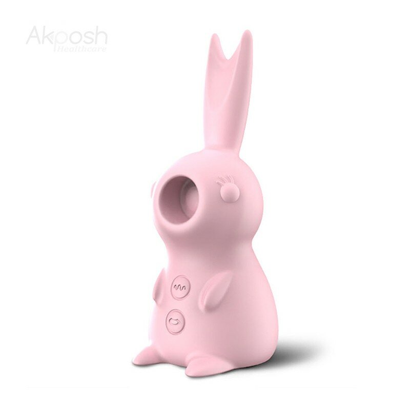 Стимулятор клитора Akposh "Marshmallow Rabbit" 7 режимов, розовый