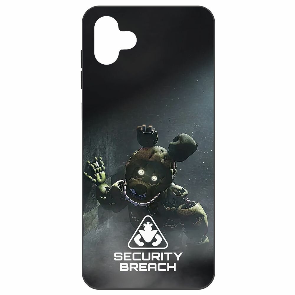 Чехол-накладка Krutoff Soft Case фнаф (FNAF) - Нарушение безопасности для Samsung Galaxy M04 (M045) черный
