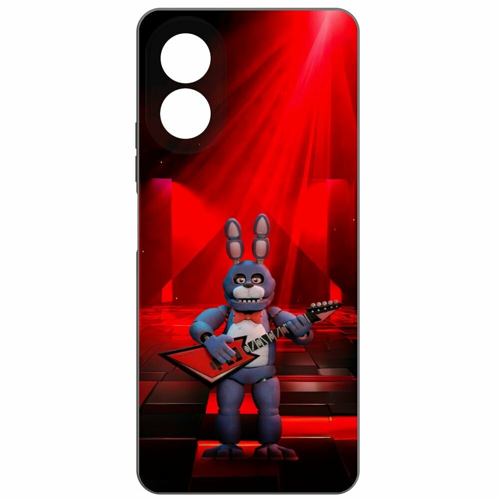 Чехол-накладка Krutoff Soft Case фнаф (FNAF) - Бонни с гитарой для Oppo A38 4G черный