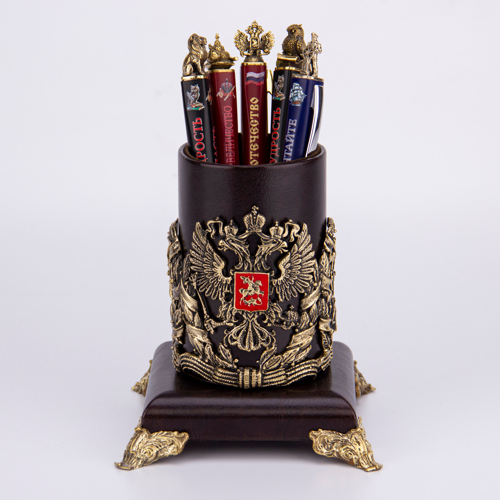 Стакан для письменных принадлежностей "Державный" СПП-28