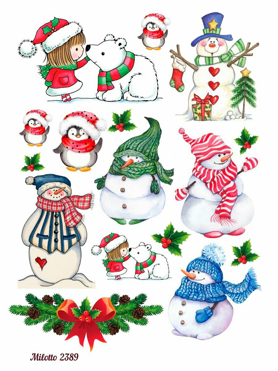 Рисовая карта для декупажа Milotto "Веселое творчество"