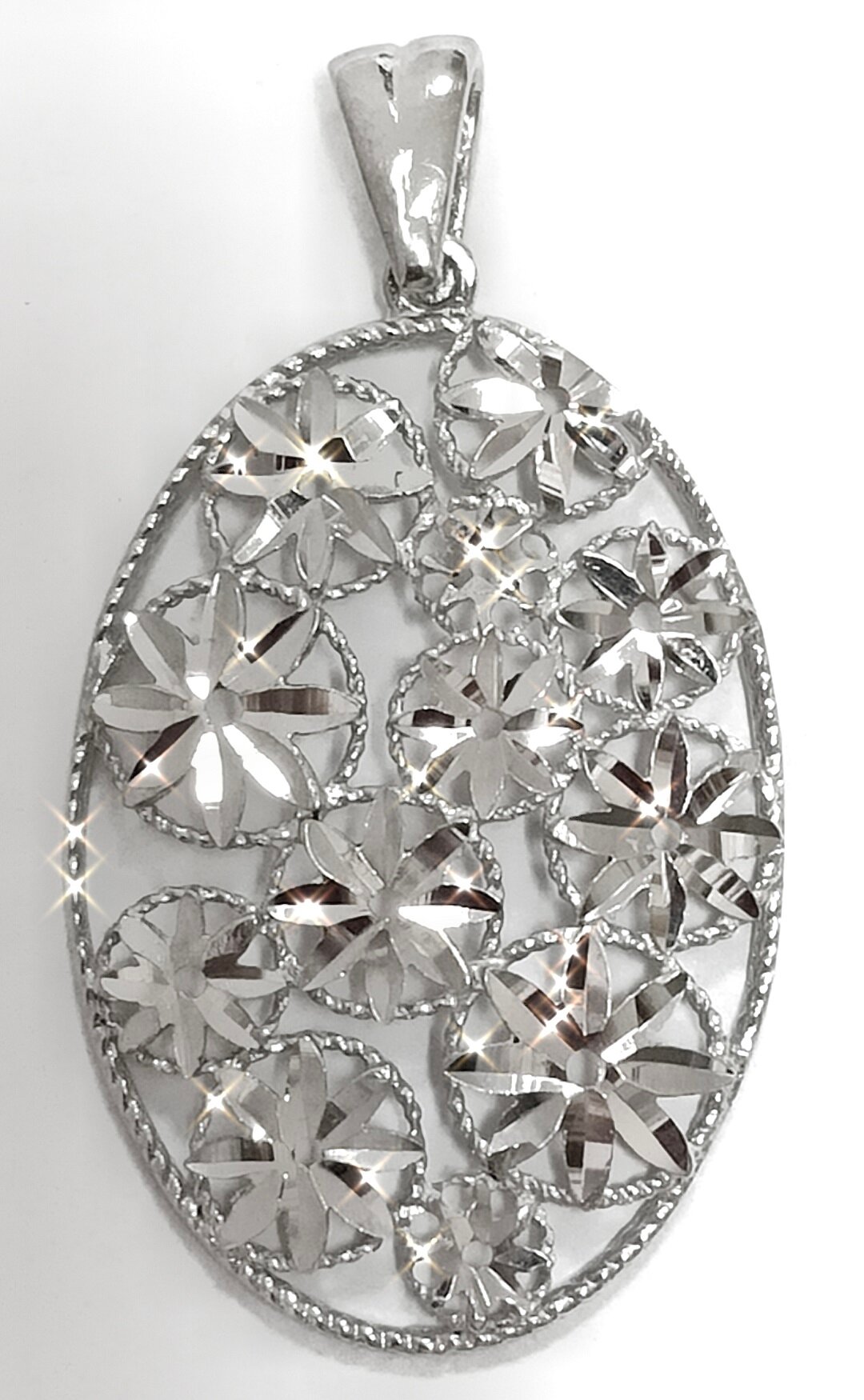 Подвеска, серебро, 925 проба, родирование