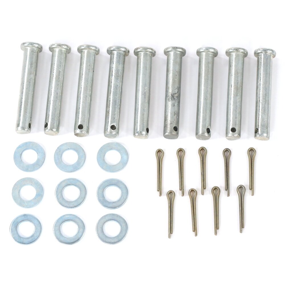 Палец М10х55мм крепления бортов Riginal, в сборе, палец, шайба, шплинт, для а/м Г-3302 к-т. 9 шт.